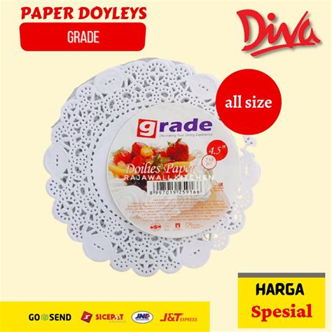 Jual Grade Paper Doyleys Kertas Renda 250pcs Shopee Indonesia