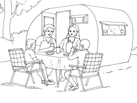 Dessins De Coloriage Camping Imprimer Sur Laguerche Page