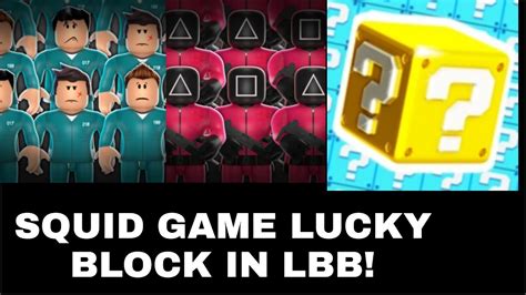 Roblox Opening The New Squid Game Lucky Block Rainbow Periastron