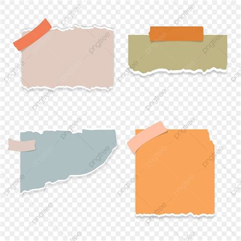 Una Linda Nota Rasgada Png Dibujos Nota Adhesiva Papel Rasgado Papel