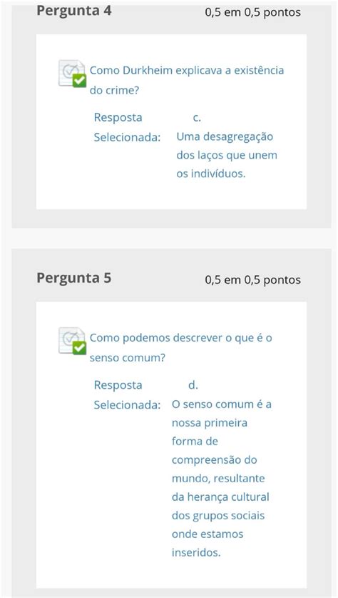 Questionário Unidade 1 AVA Ciências Sociais UNIP Ciências Sociais