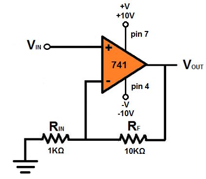 Circuit Diagram For Non Inverting Amplifier