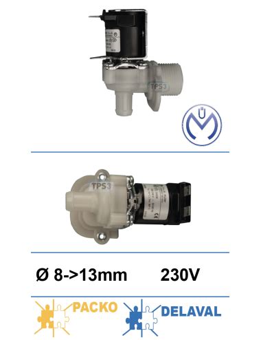 Electrovanne d arrivée d eau simple coudée Müller 230V DN8 13