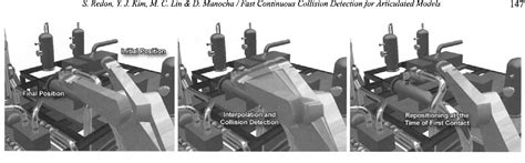 figure 1 from fast continuous collision detection for articulated models semantic scholar
