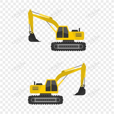 Excavator Clipart Vector Free