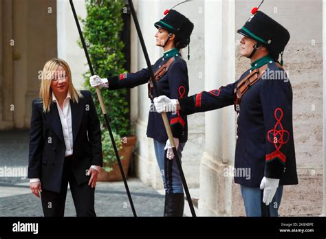 Giorgia Meloni Palazzo Chigi Immagini E Fotografie Stock Ad Alta