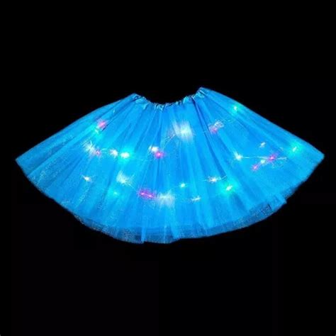 Saia Tule Tutu Led Colorido Adulto E Infantil 30cm Cores MercadoLivre