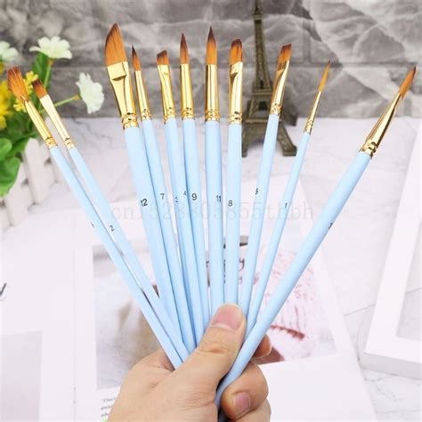Kit Pincel Para Aquarela Oleo Acrilica Tecido Parcelamento Sem Juros