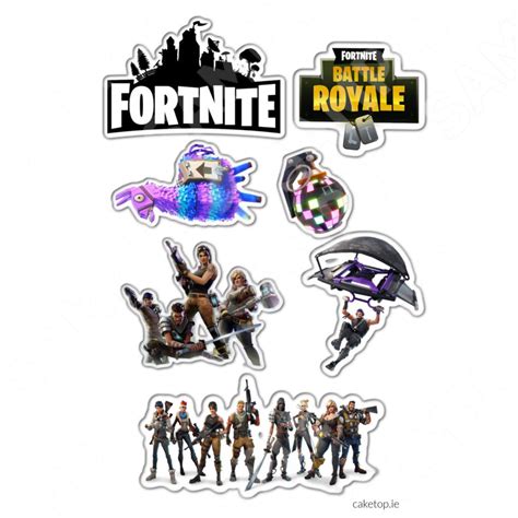 Fortnite Cut Out Edible Cake Toppers Edible Picture Caketop Ie
