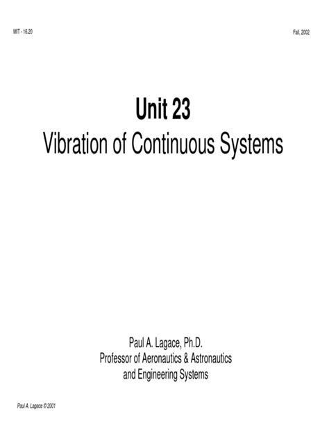 vibration of continuous systems pdf normal mode eigenvalues and eigenvectors