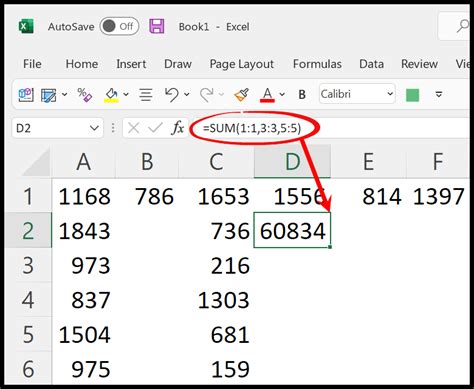 Sum An Entire Column Or A Row Excel Formula