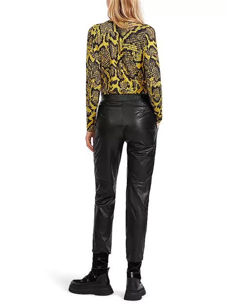 Marc Cain Hose In Lederoptik Franca Schwarz