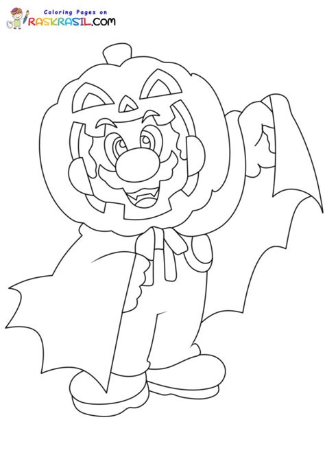 Kolorowanki Mario Halloween Darmowe Malowanki Do Wydruku