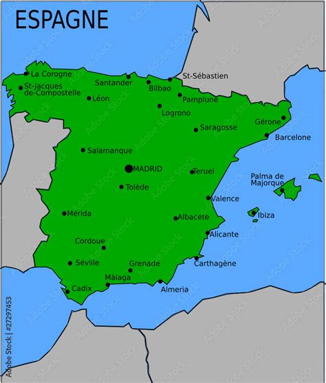 Décrypter 75 imagen carte villes espagne fr thptnganamst edu vn
