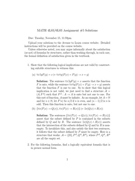 solutions 5 pdf logical consequence mathematical concepts