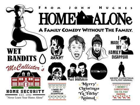 Homee Alonee Svg Bundle Kevin Svg Bundle Wet Bandits Svg Bundle