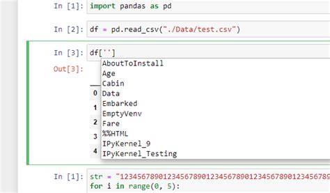 No Autocomplete For Pandas Column Name In Jupyter Notebook Using