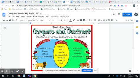 Compare And Contrast Text Structure Youtube