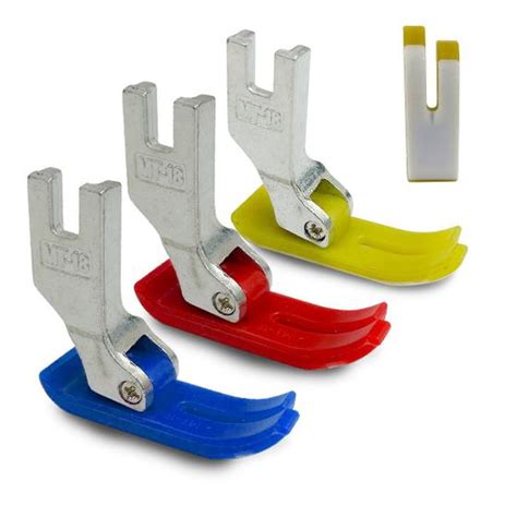 Calcador Pezinho Sapata De Teflon Para Reta Industrial Mt 18 Kit 3