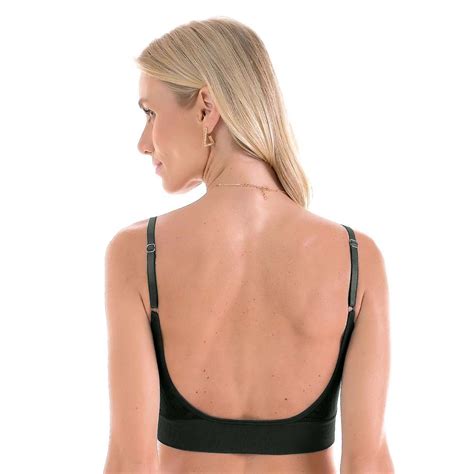 Suti Top Jacquard Bojo Remov Vel Sem Costura E Decote Profundo Nas