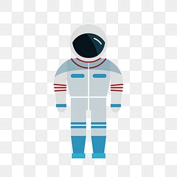 Astronaut In Orange Suit Standing Adjacent To The Spacecraft Vector