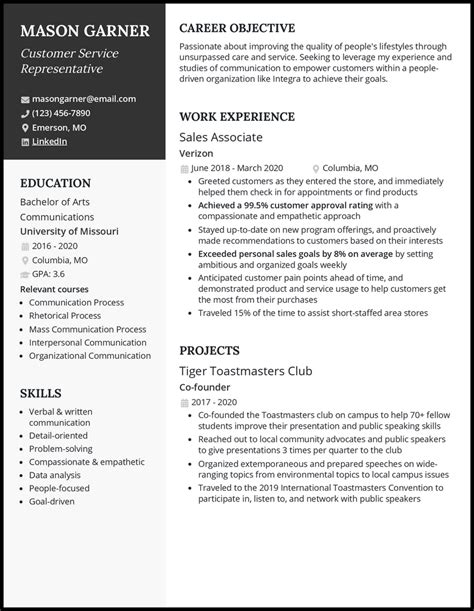 Resume Examples Customer Service Ivett Sianna