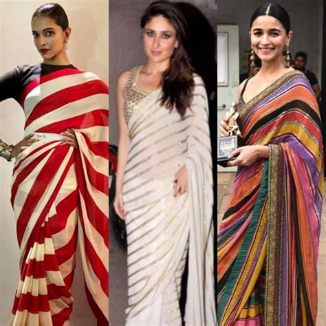 Deepika Padukone Kareena Kapoor Khan To Alia Bhatt When Striped