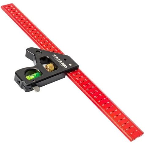 Règle d angle Combinée pour Le Travail du Bois Robuste Règle en D alm