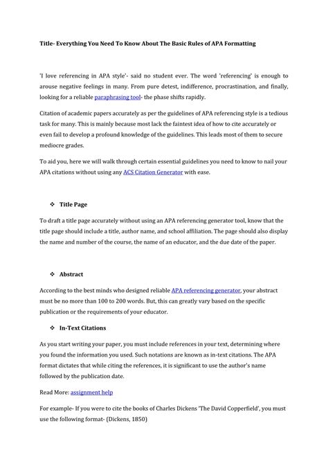 Ppt Everything You Need To Know About The Basic Rules Of Apa