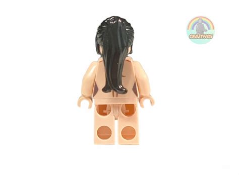 Naked Minifigures Custom Design Printed On LGO Parts Skin Color Torso