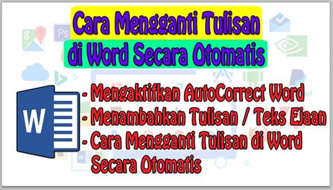 Cara Mengganti Tulisan Di Word Secara Otomatis NeicyTekno
