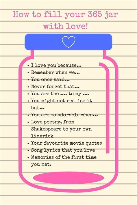 365 Notes Jar Messages Printable