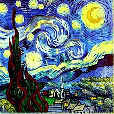 Moon By Vincent Van Gogh Stable Diffusion OpenArt