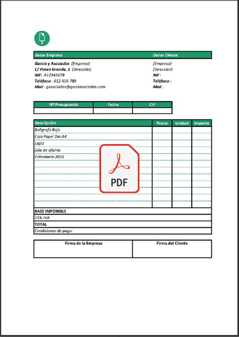 Plantillas presupuesto de vídeo Excel Word PDF GRATIS