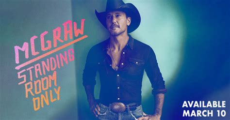 Tim McGraw Standing Room Only Pre Save
