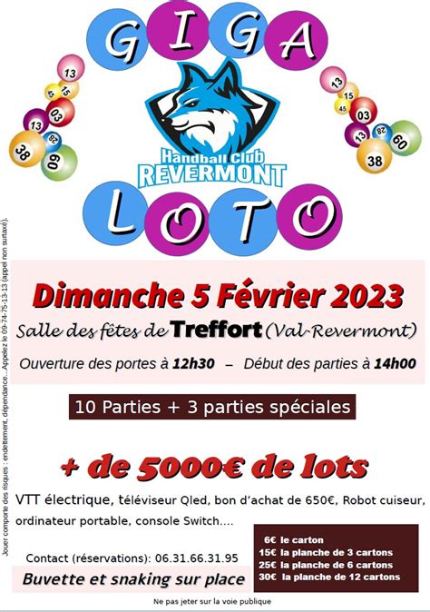 Site Officiel De La Commune De Val Revermont Ain Loto Du Handball