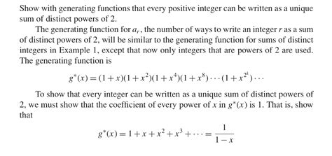 solved show with generating functions that every positive