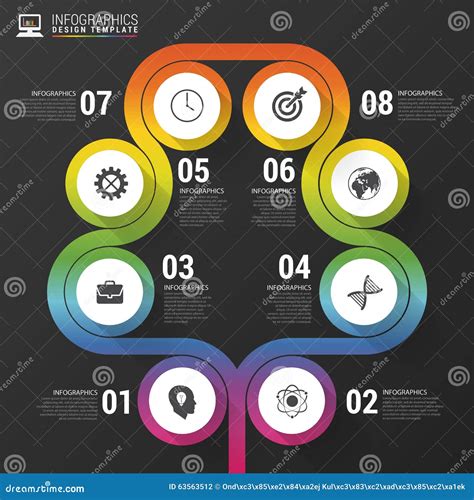 Tree Timeline Process Mindmap Vector Infographics Cartoondealer
