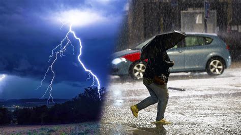 Météo des pluies et violents orages prévus ce week end Les