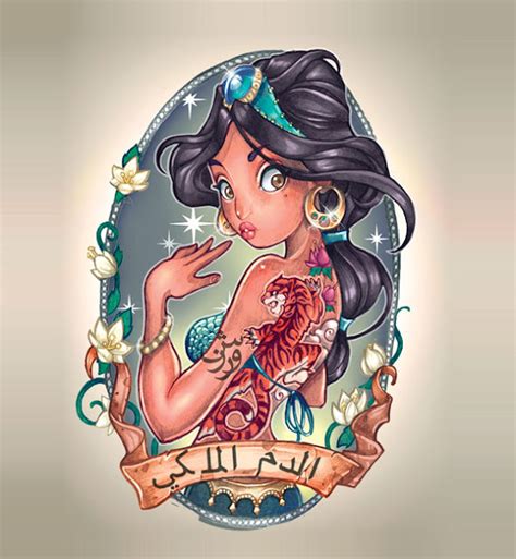 Beauty Rock Princesas Da Disney Tatuadas