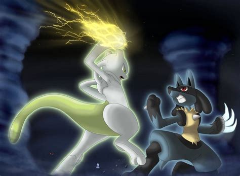 Mega Mewtwo Vs Mega Lucario