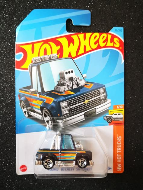Hot Wheels Toon D 83 Chevy Silverado Tooned Dark Blue 2023 Hobbies