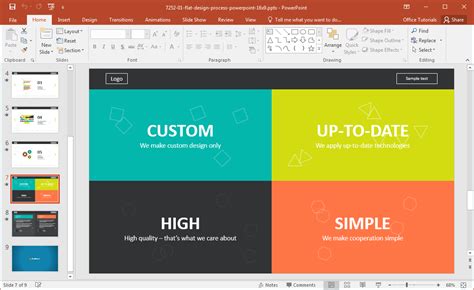 Website Development Presentation Template For Powerpoint