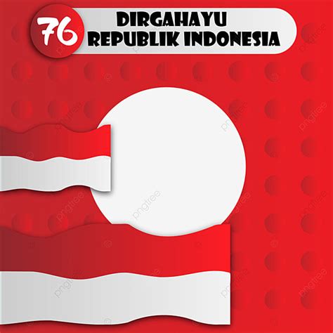 Gambar Bingkai Perbatasan Merah Putih Republik Indonesia Bendera