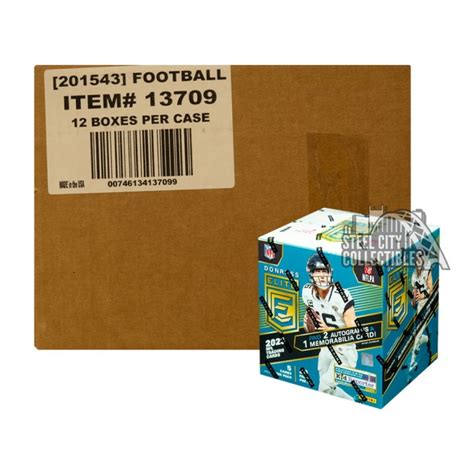 2023 Panini Donruss Elite Football Hobby 12 Box Case Steel City