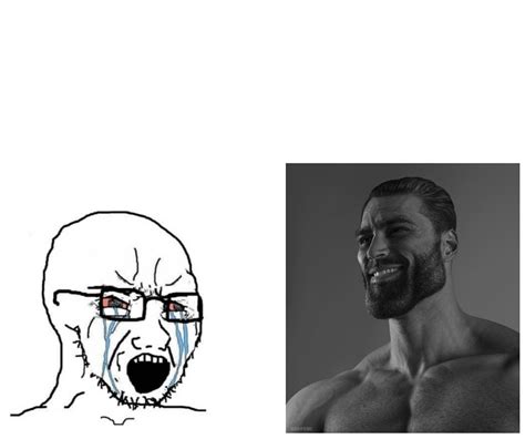 Soyjak Vs Gigachad Blank Template Imgflip