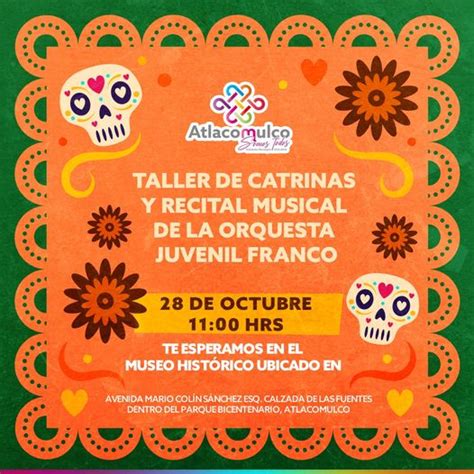 No Te Pierdas El Taller De Catrinas Y El Recital De La Orquesta