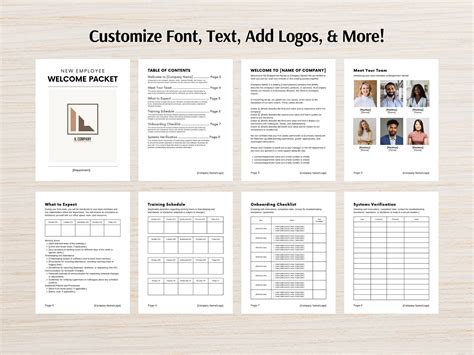 New Employee Welcome Packet Editable Canva Template For New Hire