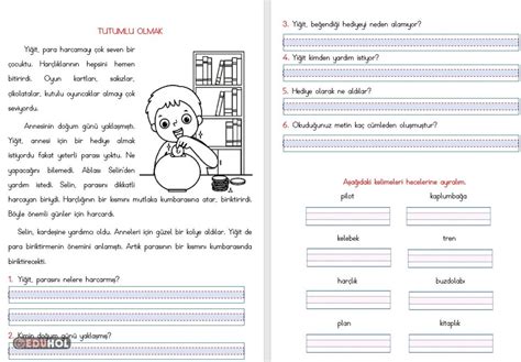 Okuma Anlama Çalışması Eduhol Ders Videoları İzle Online Test Çöz
