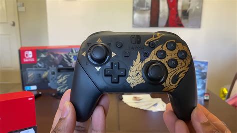 Nintendo Switch Pro Controller Monster Hunter Rise Edition YouTube